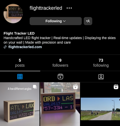 Flight Tracker LED Ripoff | Colin’s brain dump